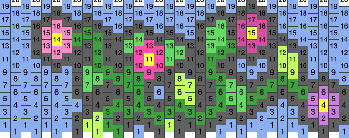 Vines And Flowers Pony Bead Patterns | Misc Kandi Patterns for Kandi Cuffs