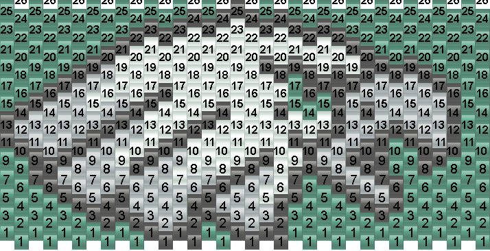 Eagles Logo Pony Bead Patterns | Misc Kandi Patterns for Kandi Cuffs