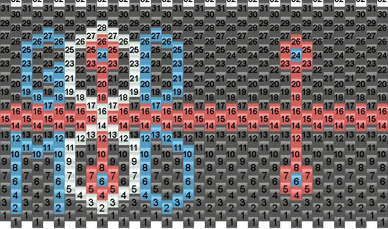 God Module Pony Bead Patterns | Misc Kandi Patterns for Kandi Cuffs