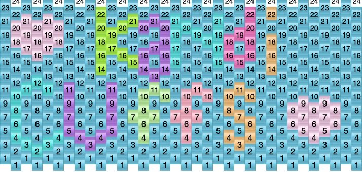 Luv Kandi Cuff Pony Bead Patterns | Misc Kandi Patterns for Kandi Cuffs