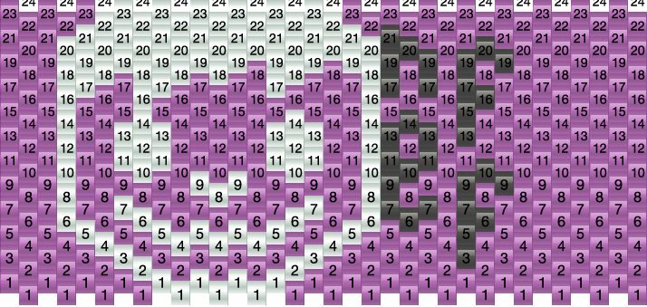 Neff Purple And White Pony Bead Patterns | Misc Kandi Patterns for ...