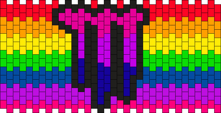 Monster Energy Bisexual Pride Cuff Pony Bead Patterns | Misc Kandi ...