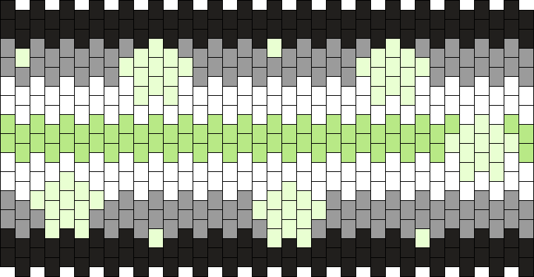 Agender Flag With Tiny Stars Pony Bead Patterns | Misc Kandi Patterns ...