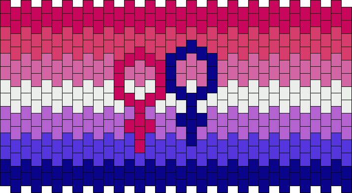 WLW Flag (cr. Sapphiirose @ Tumblr) Pony Bead Patterns | Misc Kandi ...