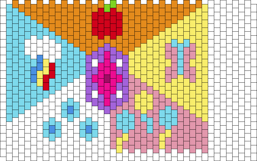 Mlp Bag Front (goes With Discord Side) 242 Pony Bead Patterns | Misc ...