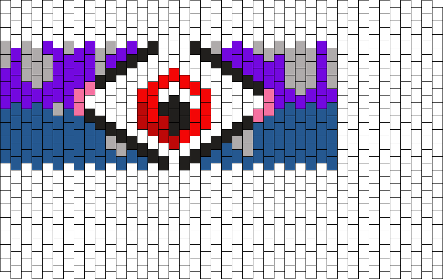 Eye Cuff Pony Bead Patterns | Misc Kandi Patterns for Kandi Cuffs