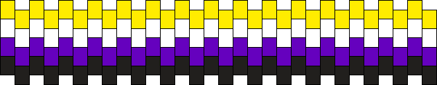 Nonbinary Pony Bead Patterns | Misc Kandi Patterns for Kandi Cuffs
