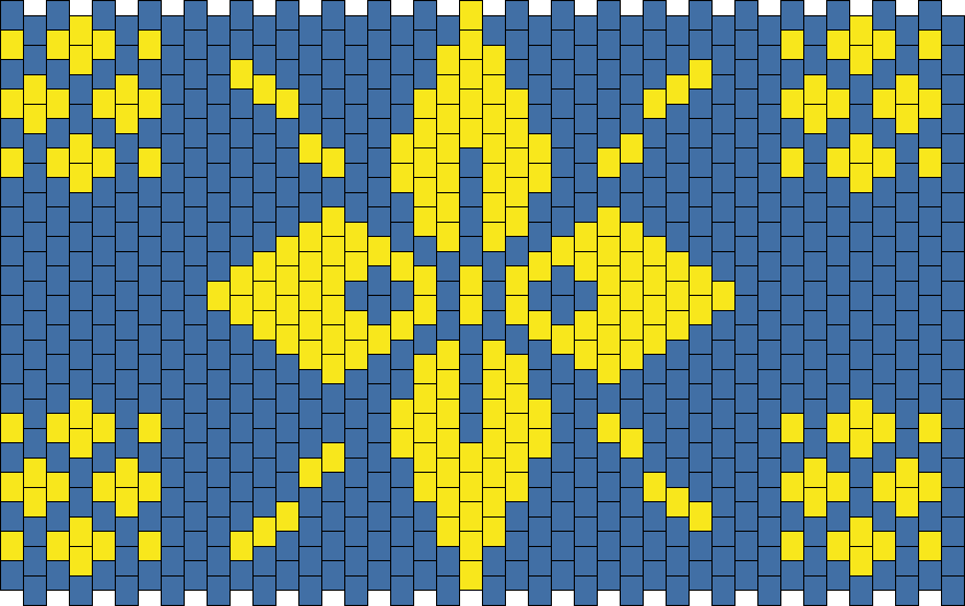 42 X 20 XL Cuff Pony Bead Patterns | Misc Kandi Patterns for Kandi Cuffs