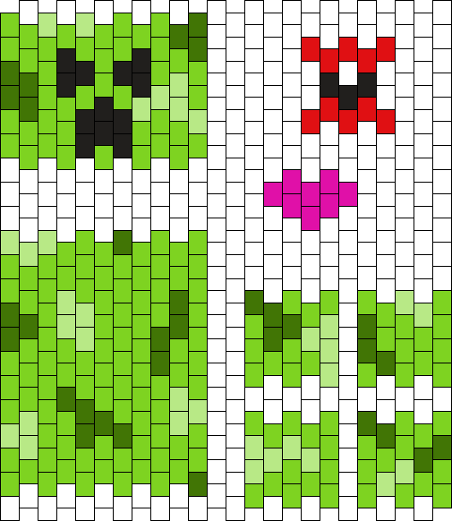 Creeper Doll/figure??? Pony Bead Patterns | Misc Kandi Patterns for ...
