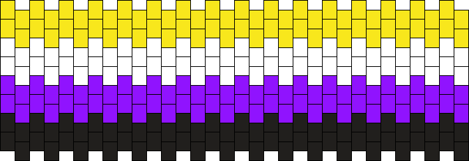 Non-Binary Pattern Cuff Pony Bead Patterns | Misc Kandi Patterns for ...