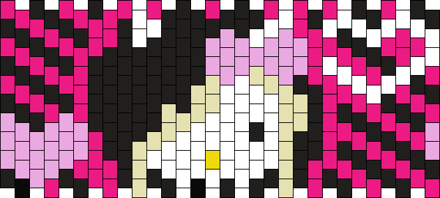 Scene Hello Kitty Pony Bead Patterns | Misc Kandi Patterns for Kandi Cuffs