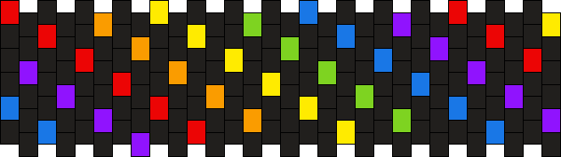Scene/checkered Cuff Pony Bead Patterns | Misc Kandi Patterns for Kandi ...