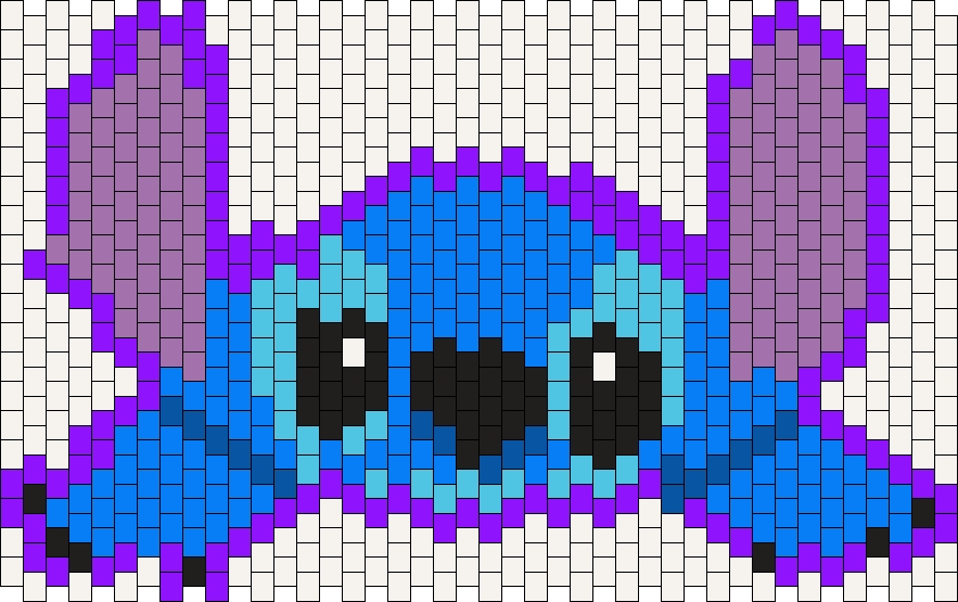 Multi-stitch :D Pony Bead Patterns | Misc Kandi Patterns for Kandi Cuffs