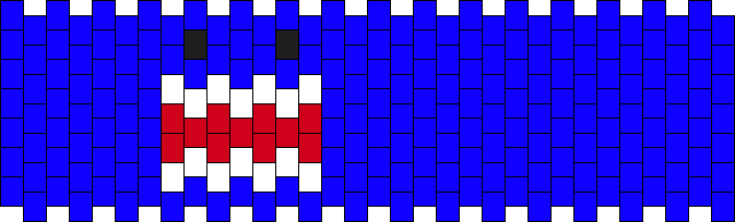 Blue Domo Cuff Pony Bead Patterns | Misc Kandi Patterns for Kandi Cuffs