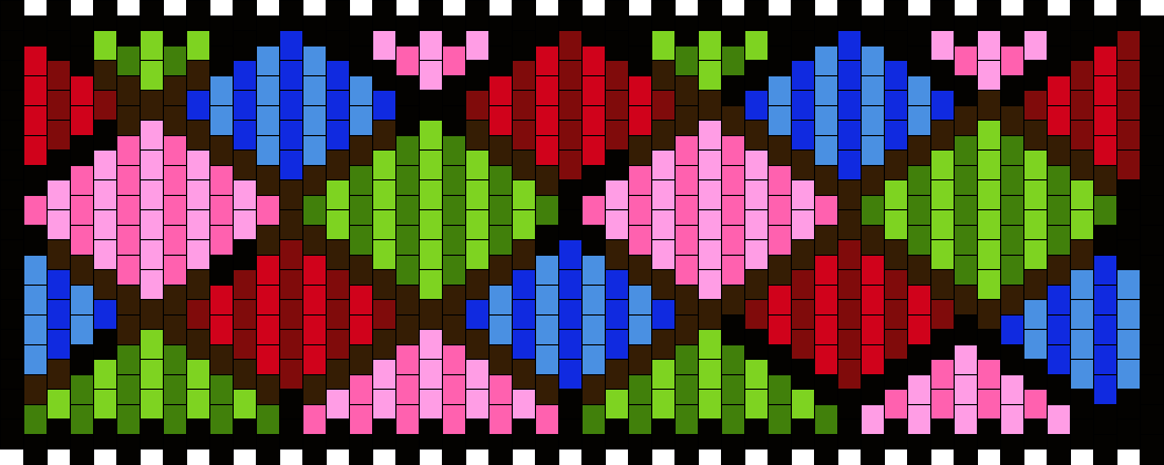 Cuff Bag Pony Bead Patterns | Misc Kandi Patterns for Kandi Cuffs