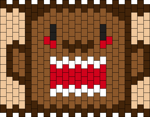 Domo Kun Blushy Cuff Pony Bead Patterns | Misc Kandi Patterns for Kandi ...