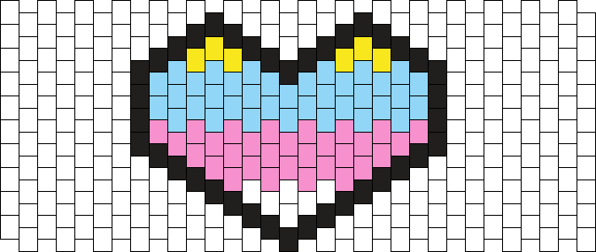 Agere Heart Pony Bead Patterns | Misc Kandi Patterns for Kandi Cuffs