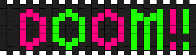 Invader Zim "DOOM!!" Pony Bead Patterns | Misc Kandi Patterns for Kandi ...