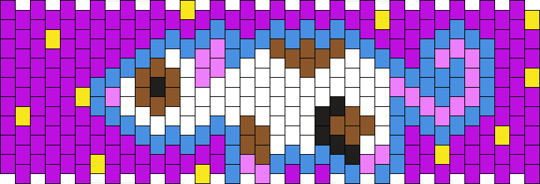 Silly Rat 3 Pony Bead Patterns | Misc Kandi Patterns for Kandi Cuffs