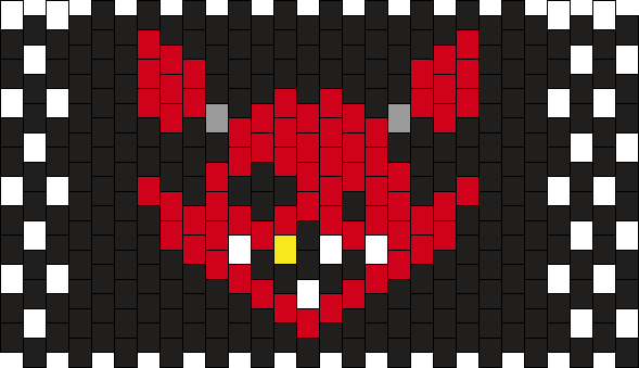 FNaF Foxy Pony Bead Patterns | Misc Kandi Patterns for Kandi Cuffs