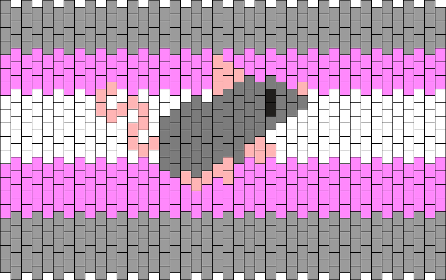 Demigirl Rat Cuff Pony Bead Patterns | Misc Kandi Patterns for Kandi Cuffs