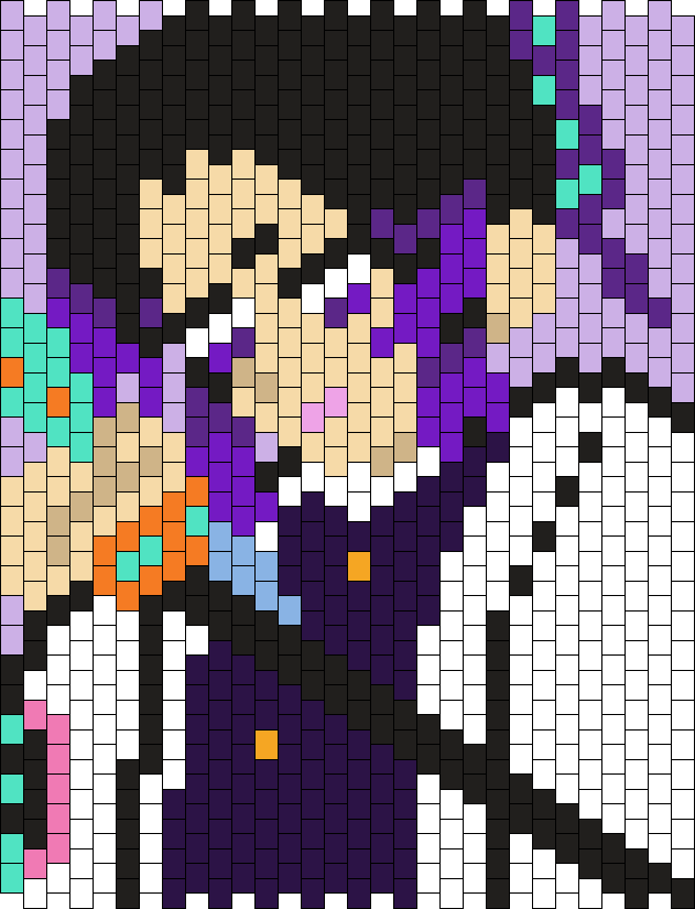 Shinobu Pony Bead Patterns | Misc Kandi Patterns for Kandi Cuffs
