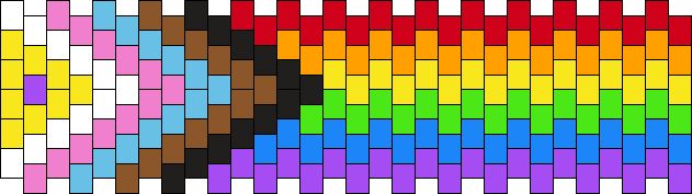 Pride Pony Bead Patterns | Misc Kandi Patterns for Kandi Cuffs