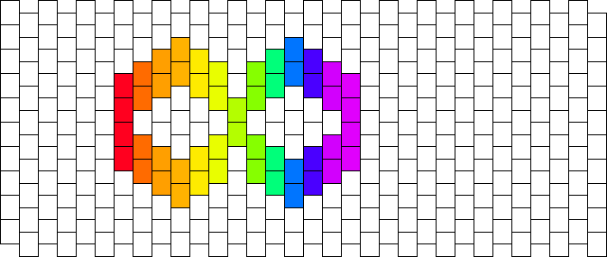 Autism Symbol Cuff Pony Bead Patterns | Misc Kandi Patterns for Kandi Cuffs