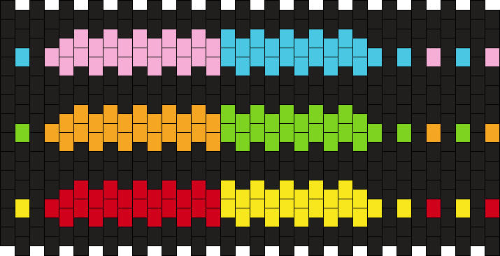 Gummy Worms Pony Bead Patterns | Misc Kandi Patterns for Kandi Cuffs