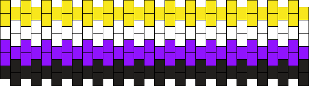 Non Binary Cuff Pony Bead Patterns | Misc Kandi Patterns for Kandi Cuffs