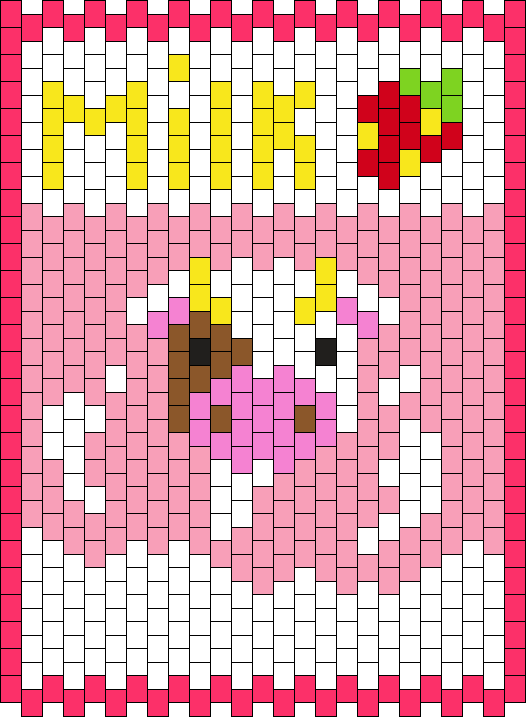 Strawberry Milk Bag Pony Bead Patterns | Misc Kandi Patterns for Kandi ...