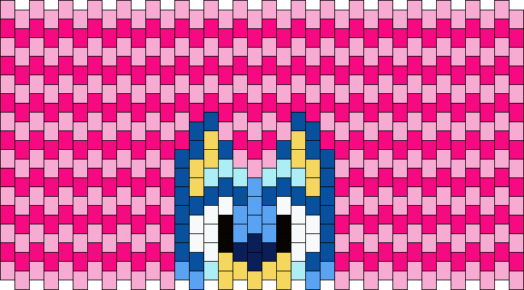 36x15 Multistitch Bluey Cuff Pony Bead Patterns | Misc Kandi Patterns ...