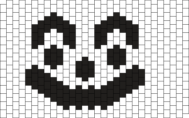 Insane Clown Posse ICP Juggalo Makeup Cuff (Request Pony Bead Patterns ...