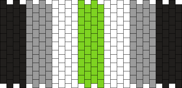 Agender Banner! Pony Bead Patterns | Misc Kandi Patterns for Kandi Cuffs