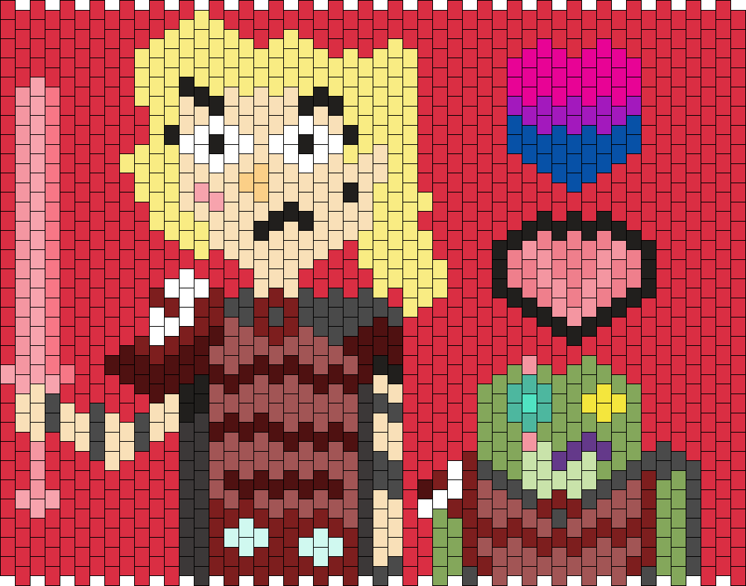 Amphibia Bag Panel 1 Pony Bead Patterns | Misc Kandi Patterns for Kandi ...