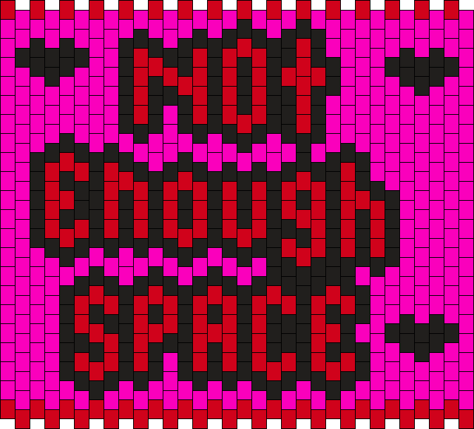 Not Enough Space Pony Bead Patterns | Misc Kandi Patterns for Kandi Cuffs