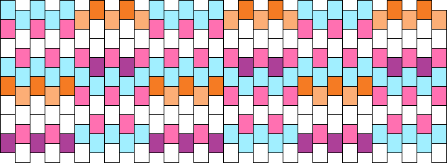 Trans & Lesbian Checker Cuff Pony Bead Patterns | Misc Kandi Patterns ...