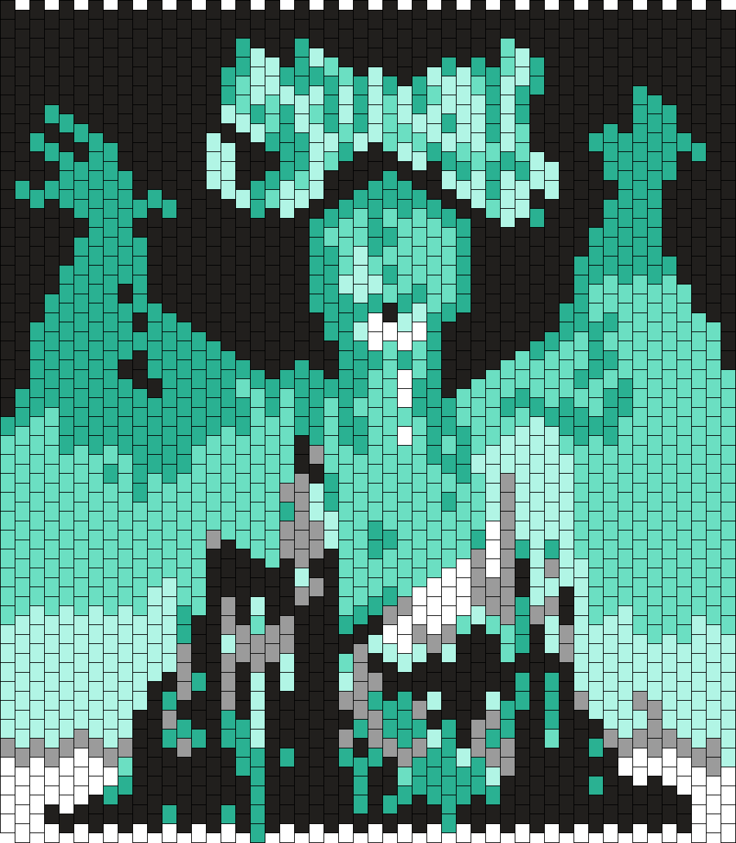 Ghost Opus Eponymous Panel Pony Bead Patterns | Misc Kandi Patterns for Kandi Cuffs
