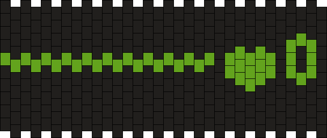 Flatline Cuff Pony Bead Patterns | Misc Kandi Patterns for Kandi Cuffs