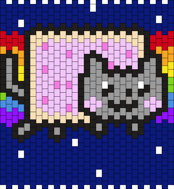 Nyan Backpack Front Pony Bead Patterns | Misc Kandi Patterns for Kandi ...