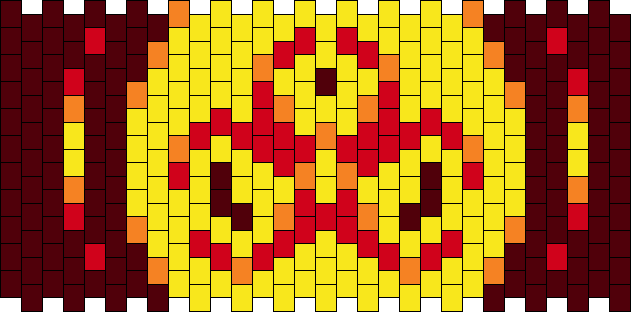 Biohazard Pony Bead Patterns | Misc Kandi Patterns for Kandi Cuffs