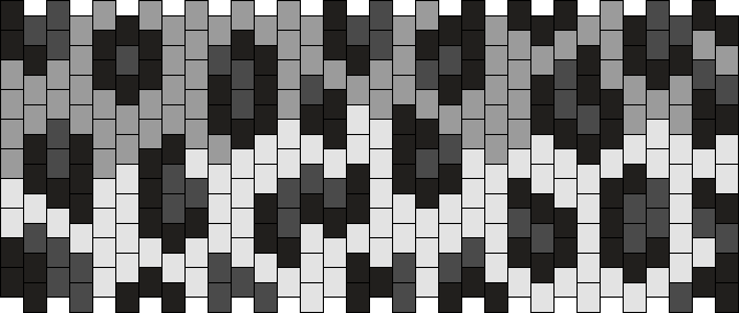 Snow Leopard Kandi Multi-stitch Cuff! Pony Bead Patterns | Misc Kandi ...