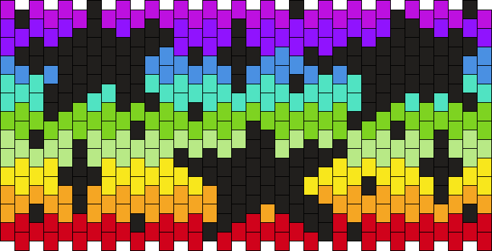 Rainbow Stars! Pony Bead Patterns | Misc Kandi Patterns for Kandi Cuffs