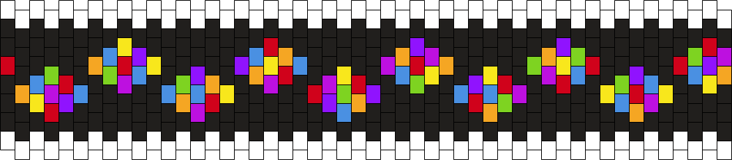 Clown Cuff Pony Bead Patterns | Misc Kandi Patterns for Kandi Cuffs