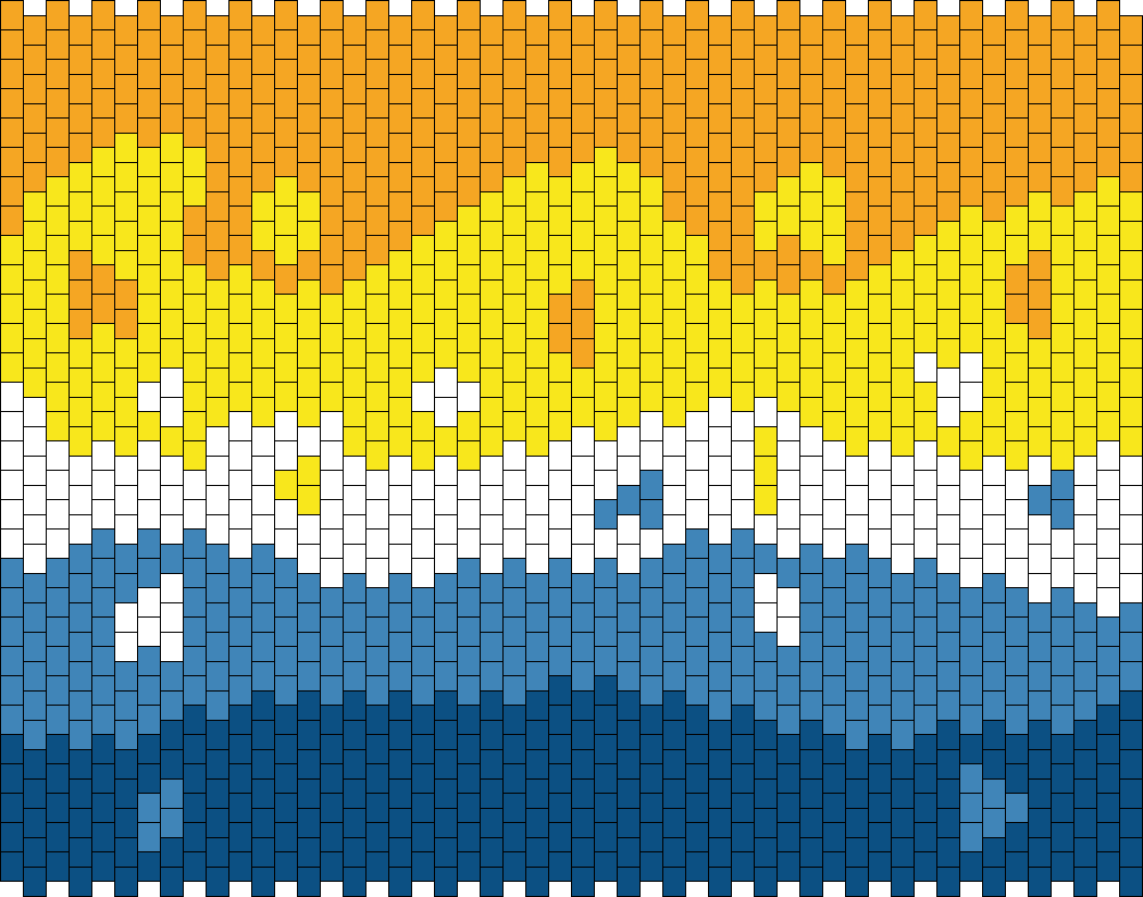 Swirly Aro/ace Pony Bead Patterns | Misc Kandi Patterns for Kandi Cuffs