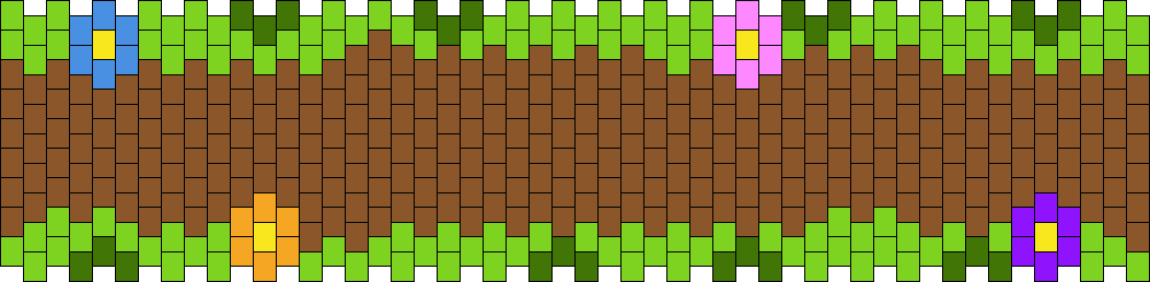 50x9 Dirt Trail Cuff/spinner Pony Bead Patterns | Misc Kandi Patterns ...