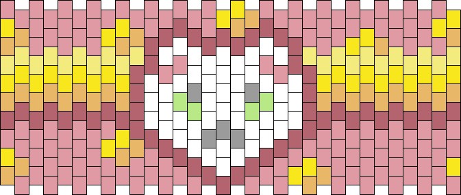 32 X 10 White Cat Cuff Pony Bead Patterns | Misc Kandi Patterns for ...