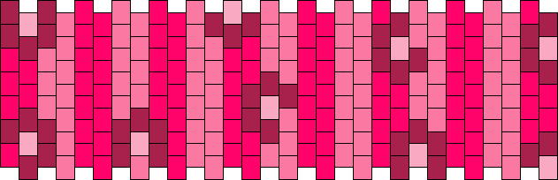 Pink Cheetah Print Cuff Pony Bead Patterns | Misc Kandi Patterns for ...
