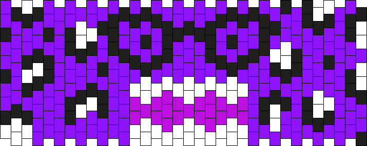 Mini Domo Cheta Print Pony Bead Patterns | Misc Kandi Patterns for ...