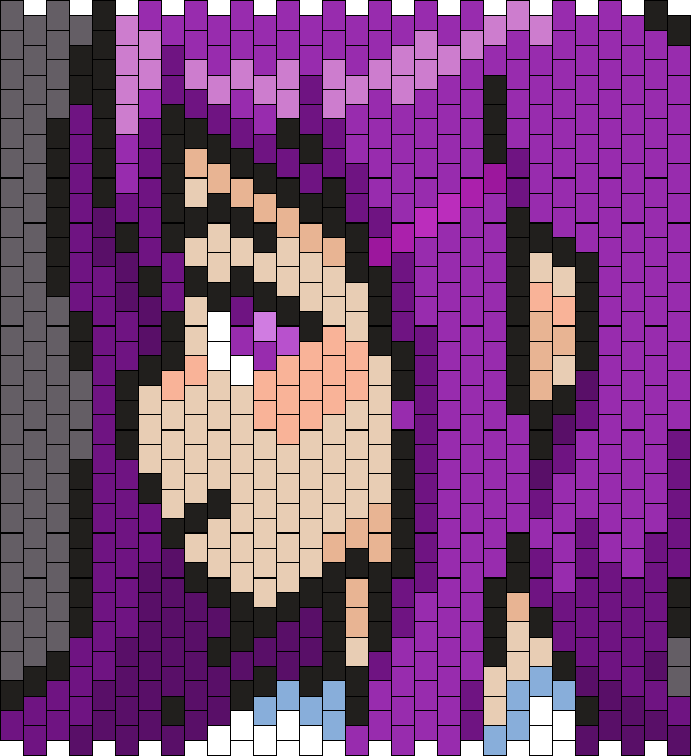 Yuri DDLC Pony Bead Patterns | Misc Kandi Patterns for Kandi Cuffs